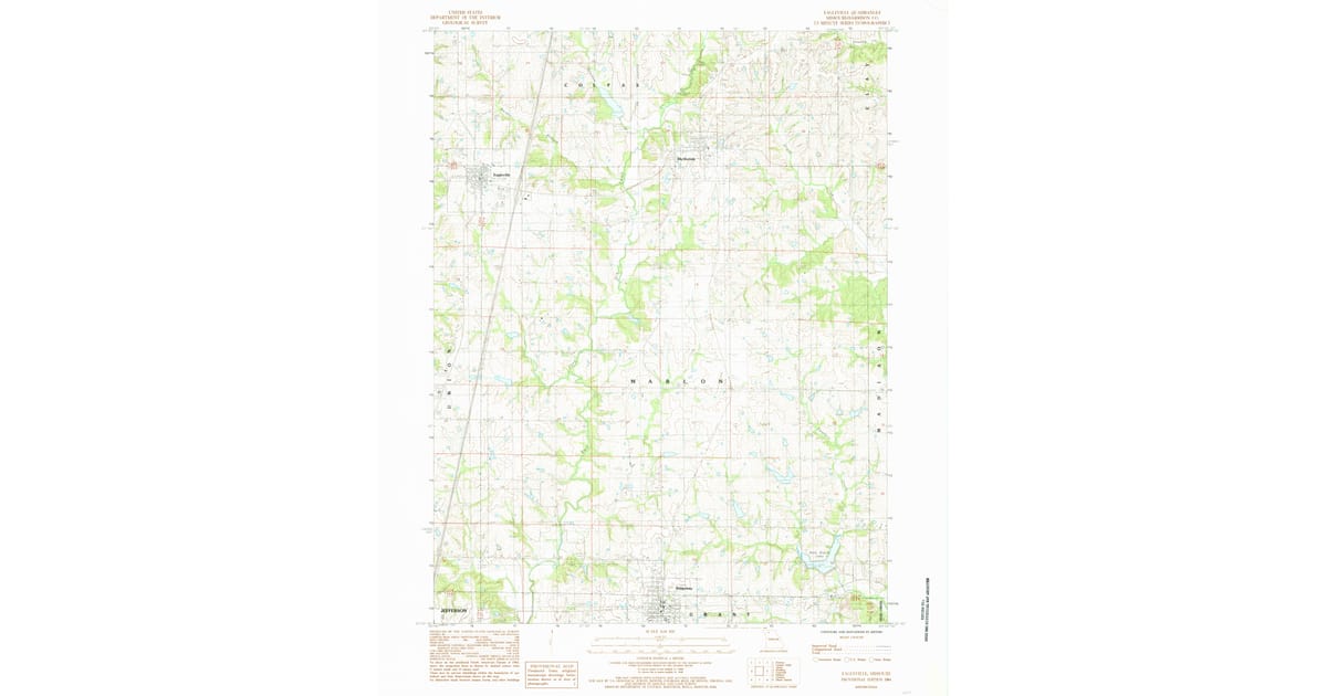 1984 Map of Eagleville, MO — High-Res | Pastmaps