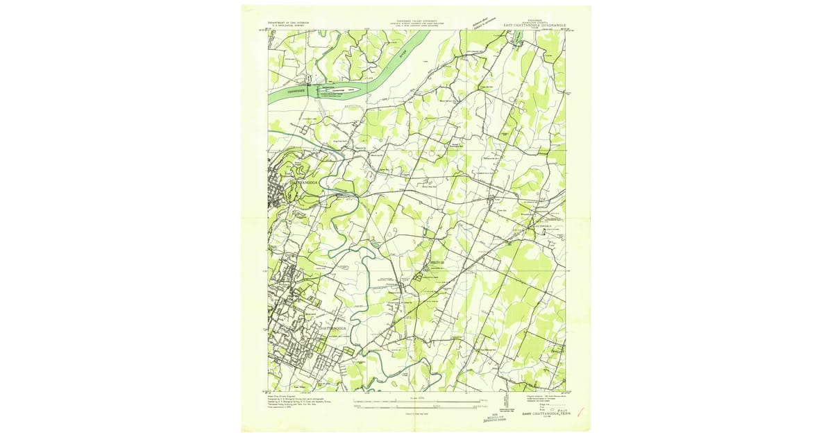 1930s Maps of Hamilton County, TN | Pastmaps