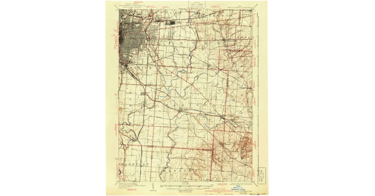 Old Maps of Mount Vernon, Columbus for Genealogy | Pastmaps