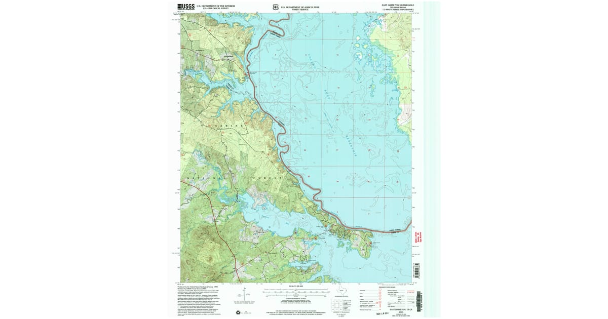 2003 Map of East Hamilton, Sabine County, TX — High-Res | Pastmaps