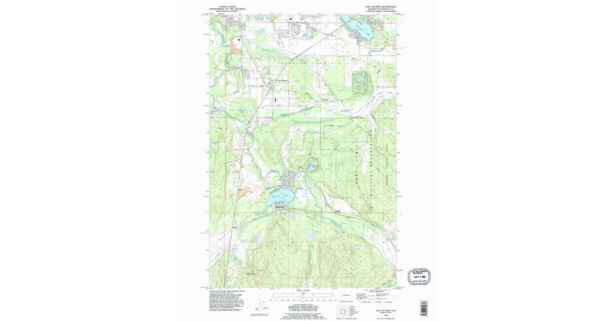 1990s Maps of Western Junction, WA | Pastmaps
