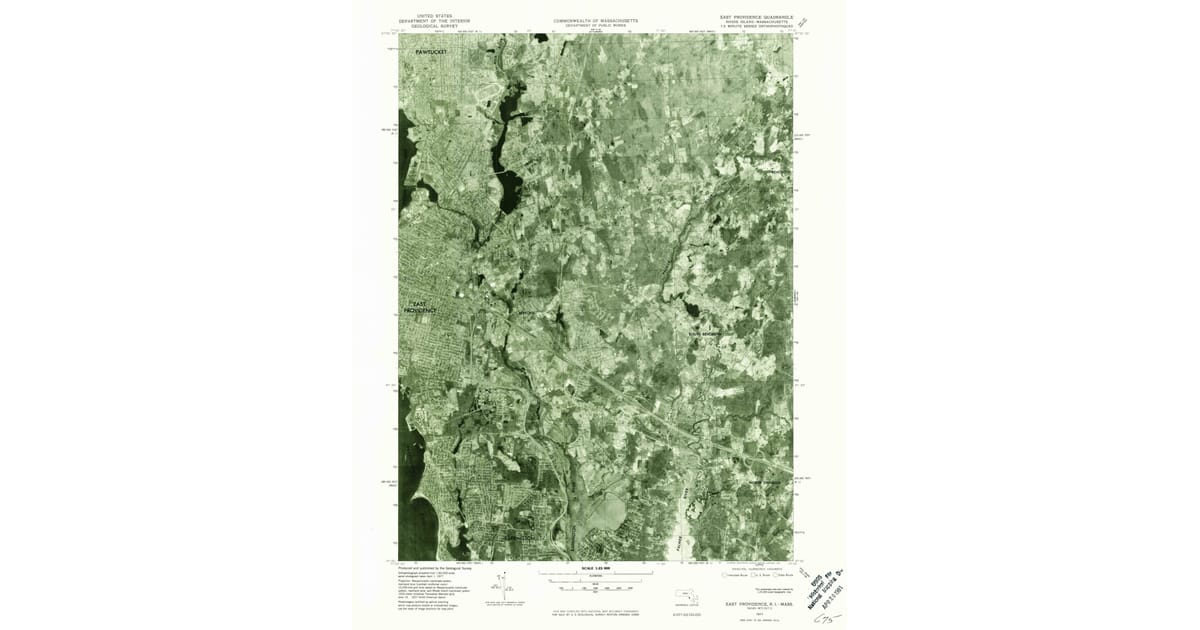 1977 Map of East Providence, RI — High-Res | Pastmaps