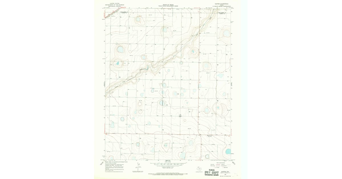 1966 Map of Easter, Castro County, TX — High-Res | Pastmaps