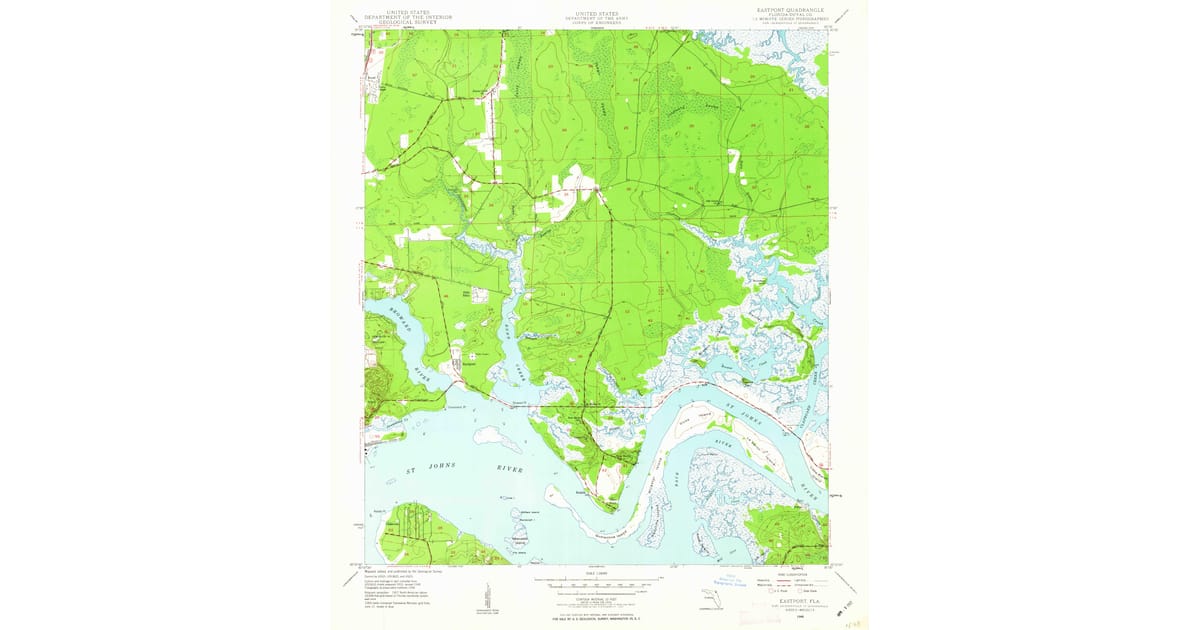 1948 Map of Eastport, Duval County, FL — High-Res | Pastmaps