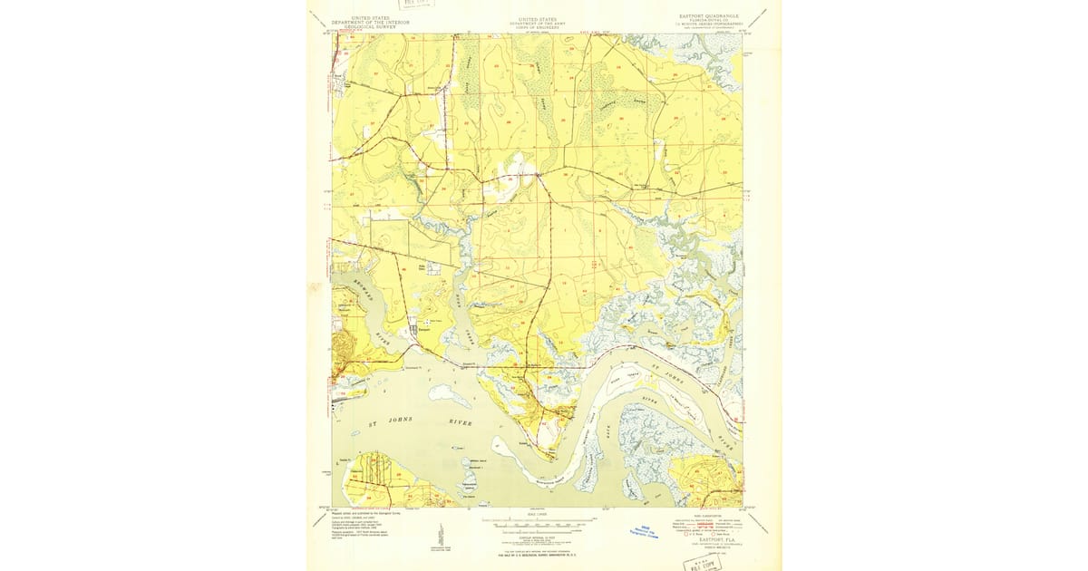 1950 Map of Eastport, Duval County, FL — High-Res | Pastmaps