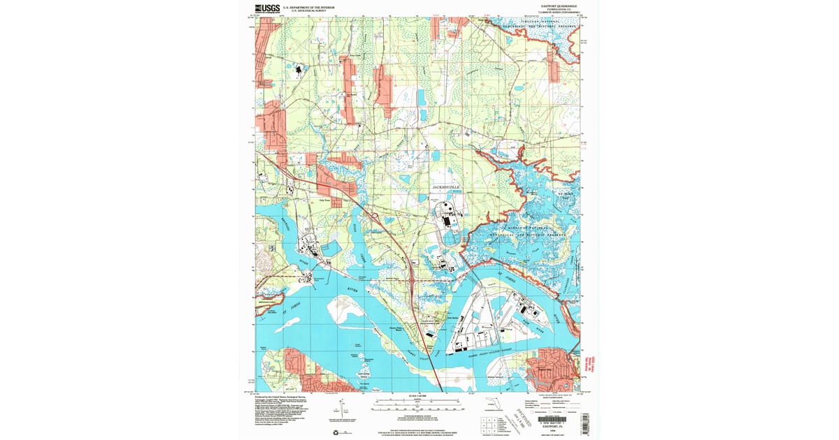 1994 Map of Eastport, Duval County, FL — High-Res | Pastmaps