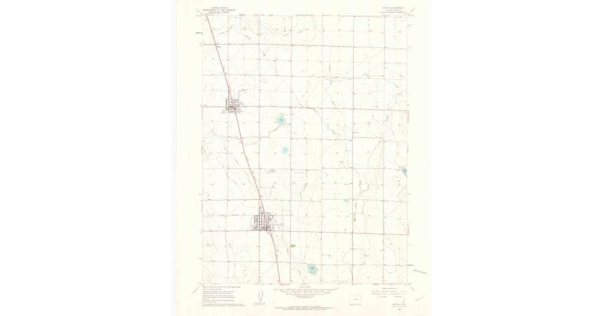 1960s Maps of Eaton, CO | Pastmaps