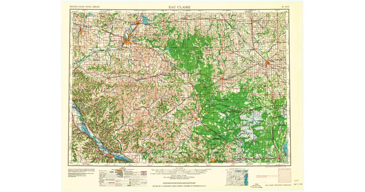 1960s Maps of Dunn County, WI | Pastmaps