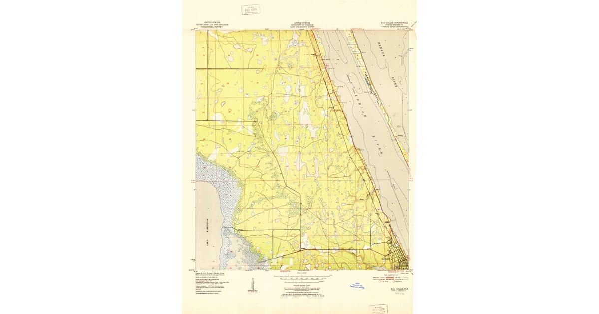 1950s Maps of Viera, FL | Pastmaps