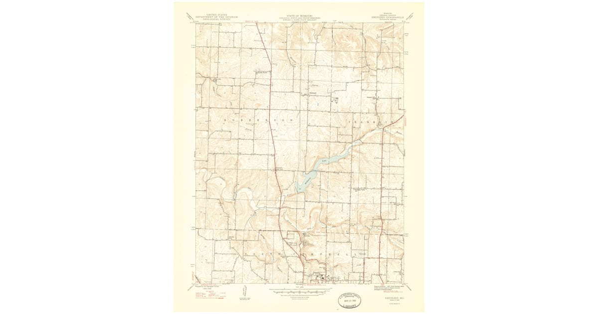 1948 Map of Ebenezer, Greene County, MO — High-Res | Pastmaps