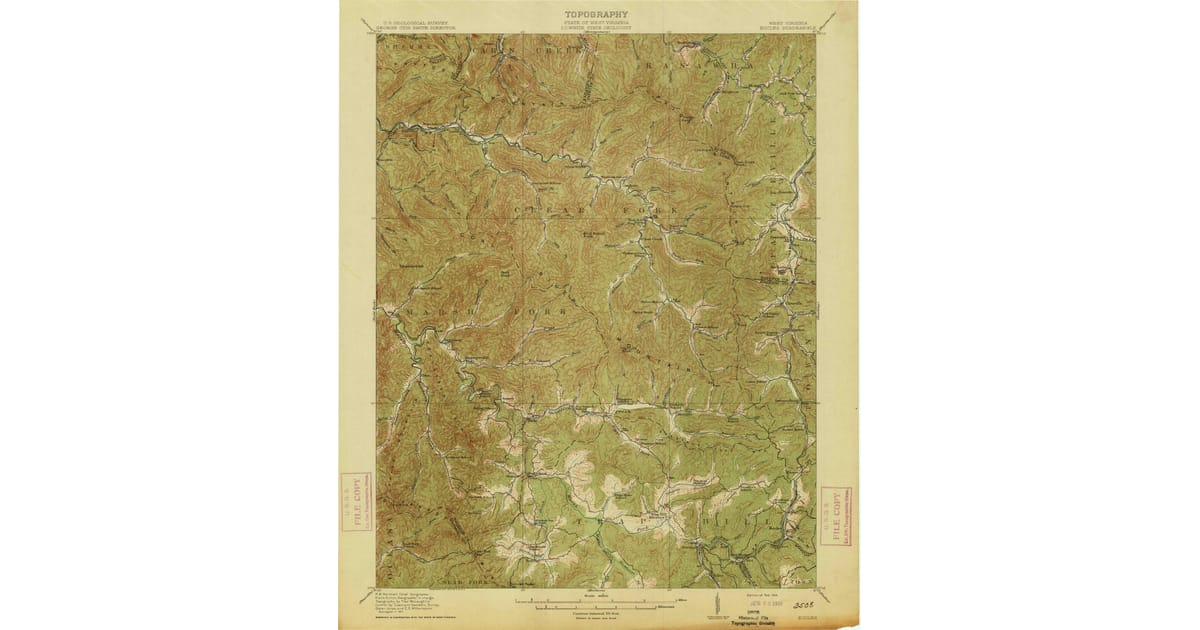 1914 Map of Eccles, WV — High-Res | Pastmaps