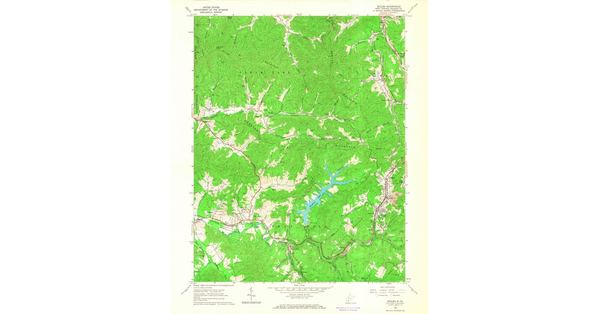 1965 Map of Eccles, WV — High-Res | Pastmaps