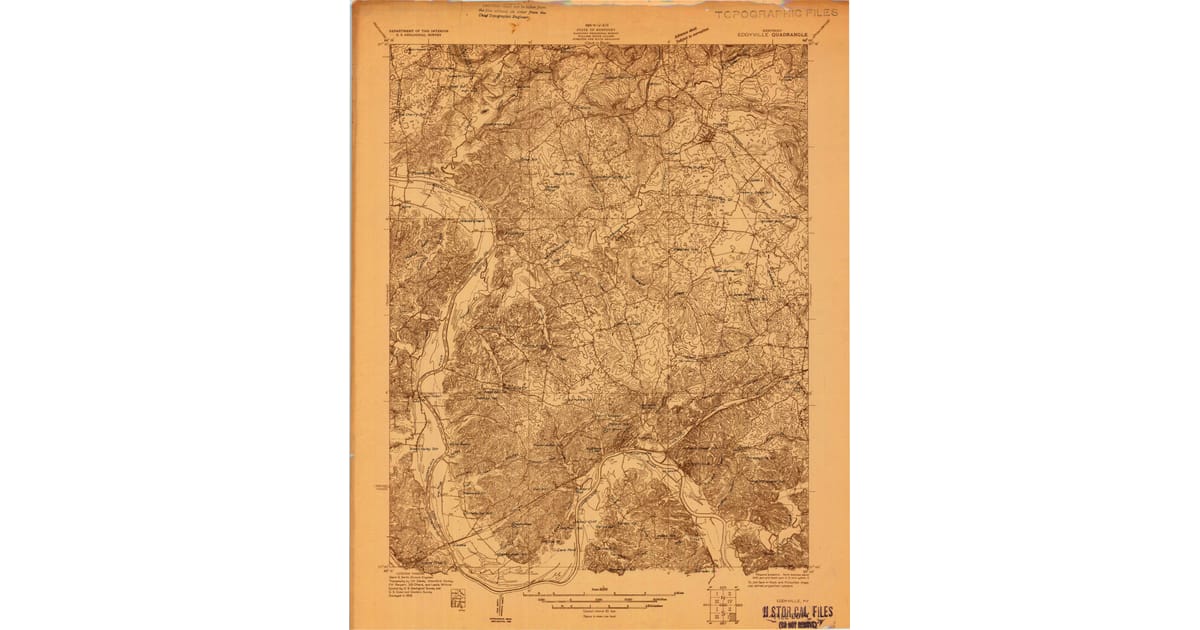 1928 Map of Eddyville, KY — High-Res | Pastmaps