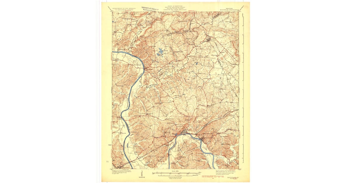 1931 Map of Eddyville, KY — High-Res | Pastmaps
