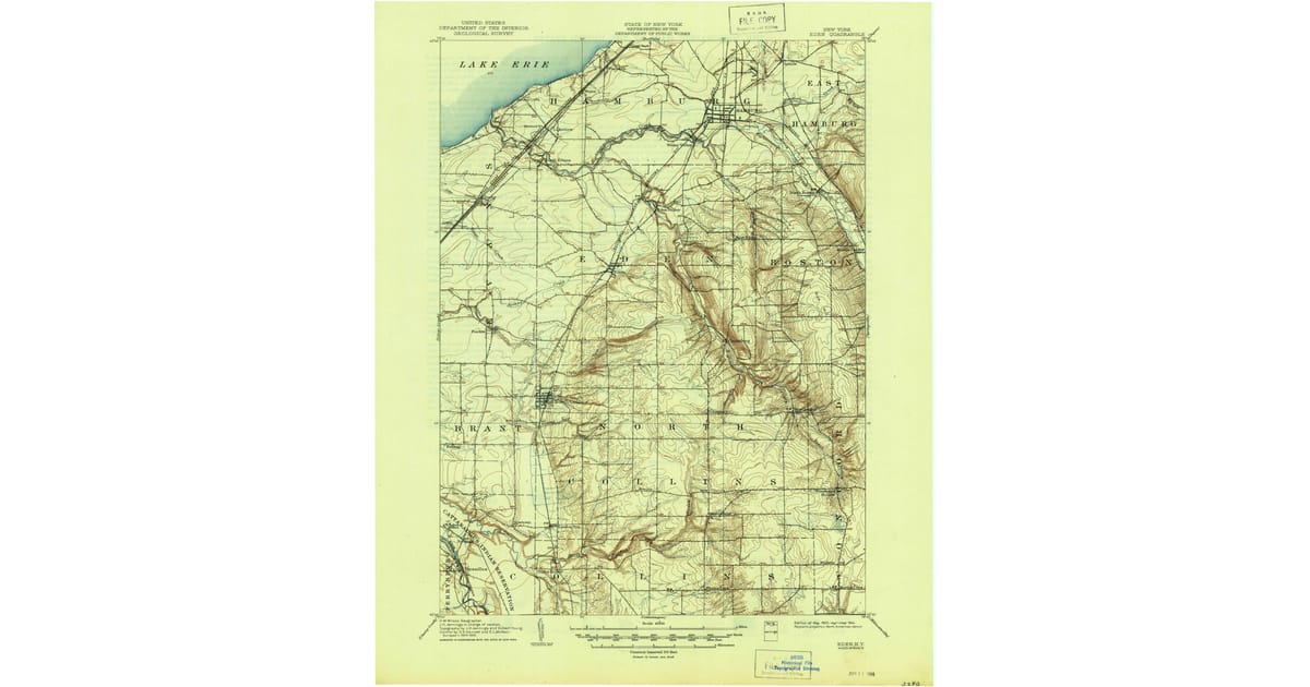 1940s Maps of Eden, NY | Pastmaps
