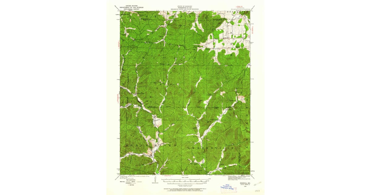 Old Maps of Enough, MO for Metal Detecting | Pastmaps