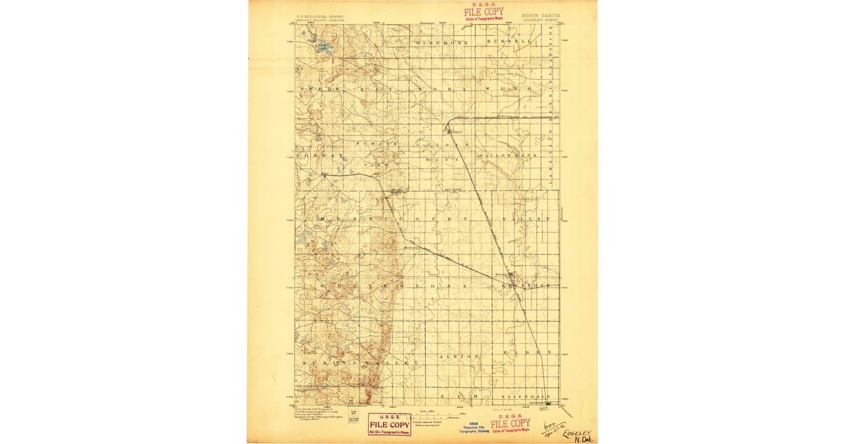 Old Maps of Edgeley, ND | Pastmaps