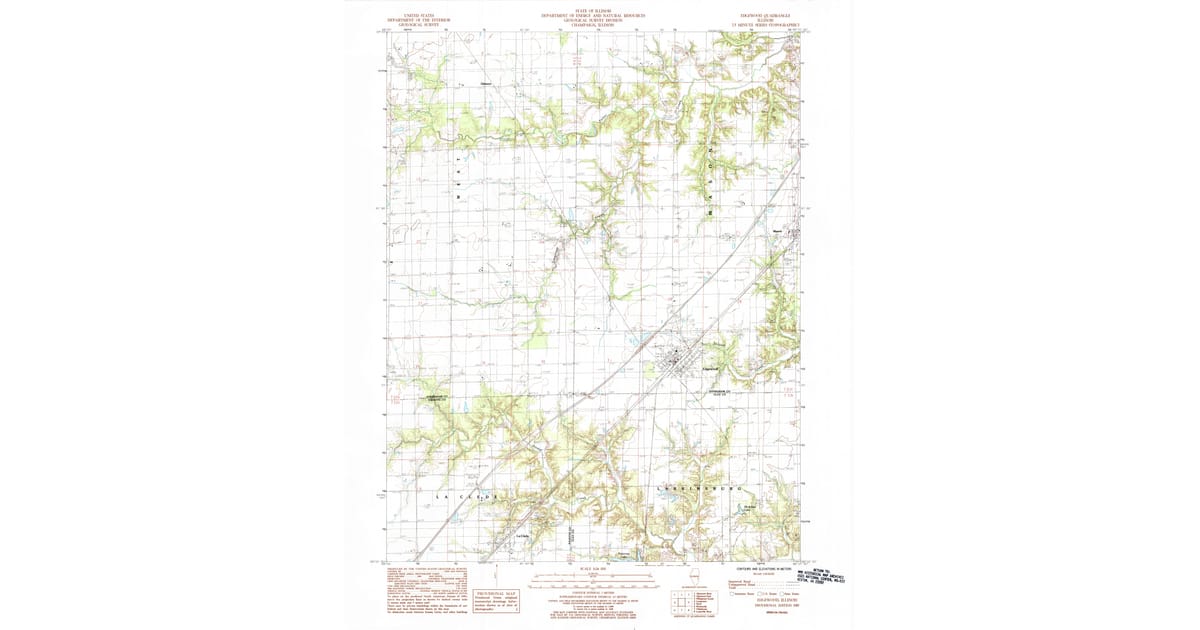 1985 Map of Edgewood, IL — High-Res | Pastmaps