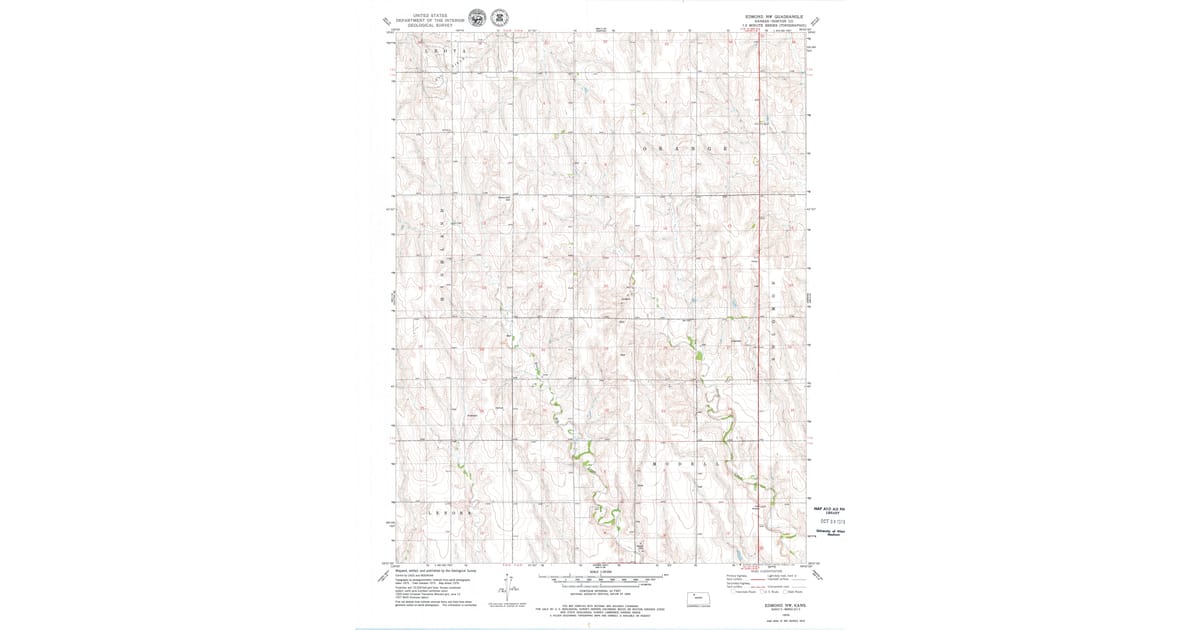 1978 Map of Edmond NW, Norton County, KS — High-Res | Pastmaps