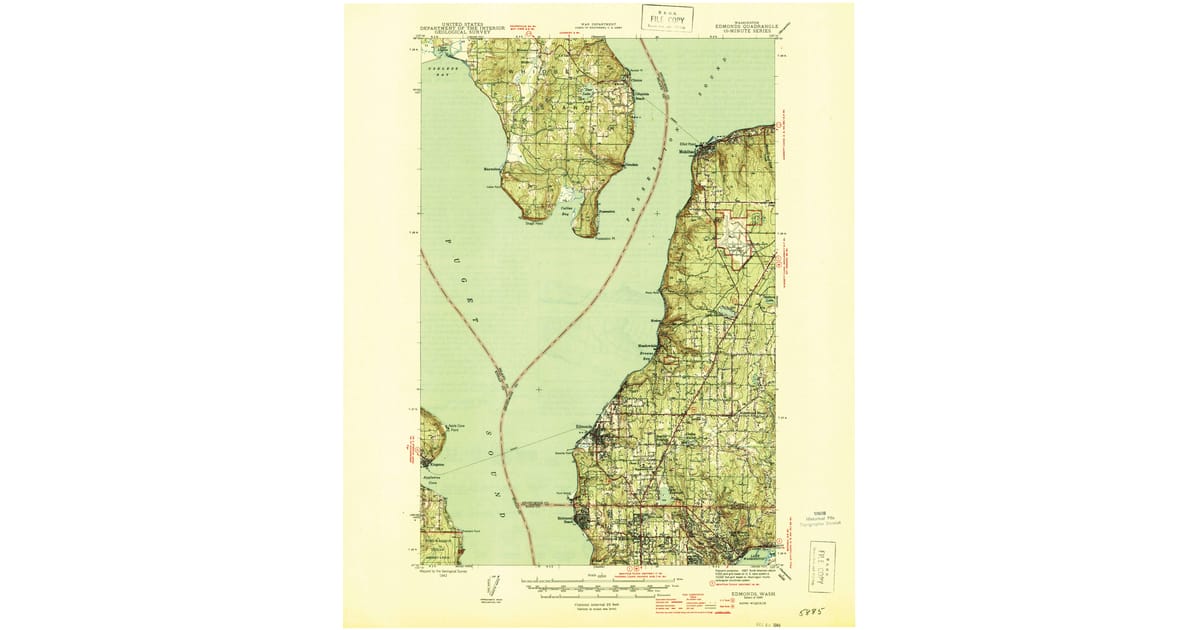 1940s Maps of Edmonds, WA | Pastmaps