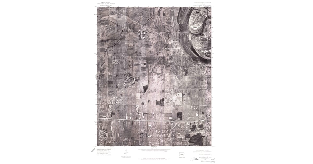 1975 Map of Edmondson NE, Crittenden County, AR — High-Res | Pastmaps