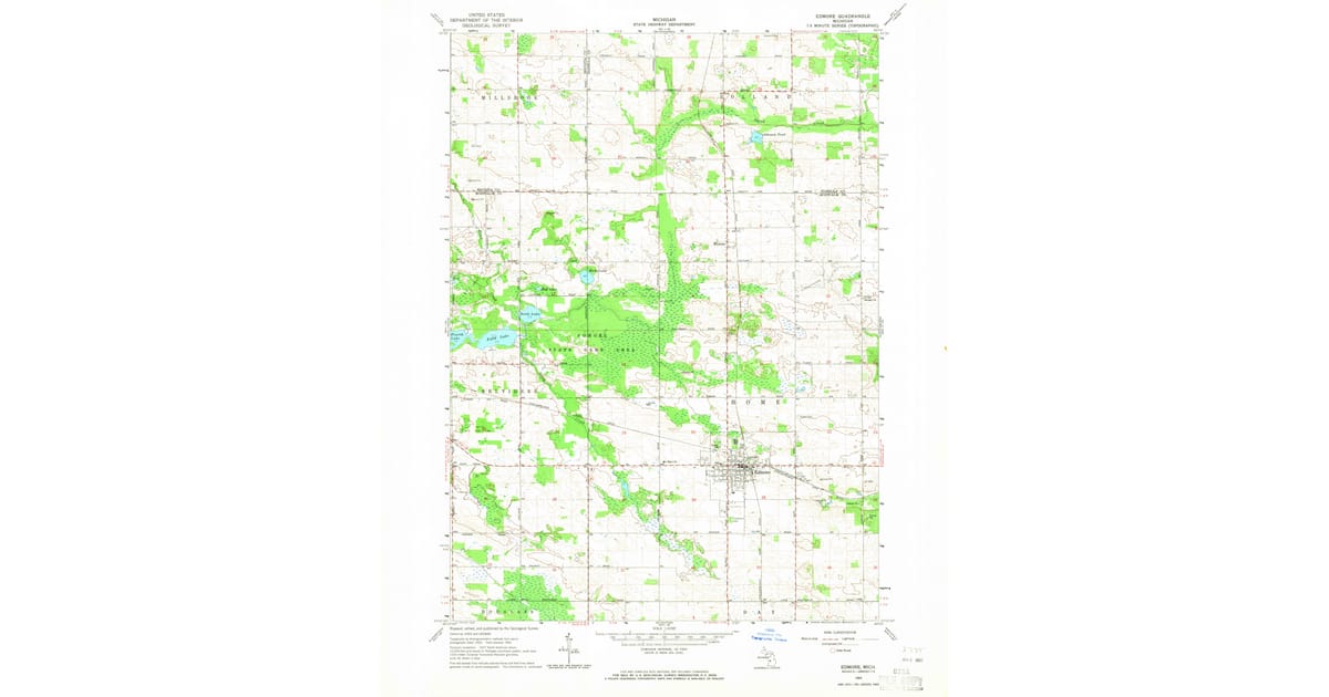 1960s Maps of Isabella County, MI | Pastmaps