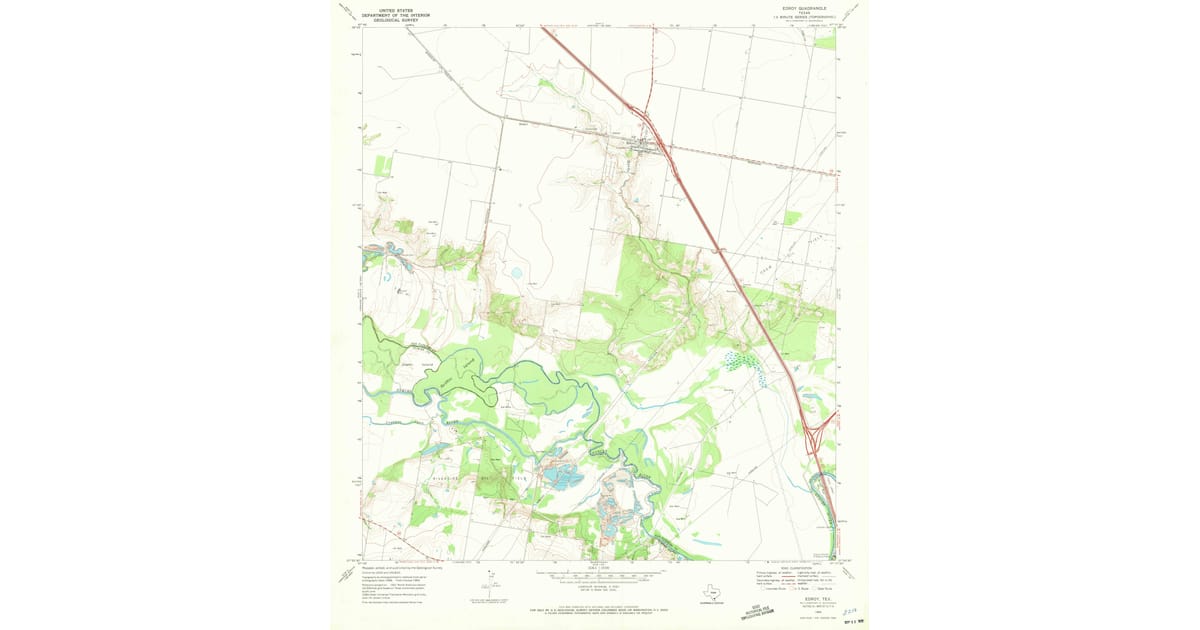 1969 Map of Edroy, TX — High-Res | Pastmaps