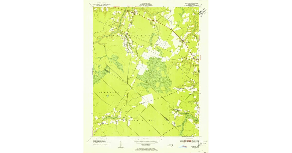 Old Maps of Egypt, NC | Pastmaps