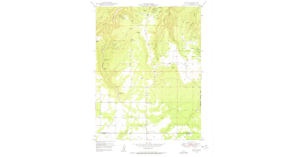 1949 Map of Egnar, San Miguel County, CO — High-Res | Pastmaps