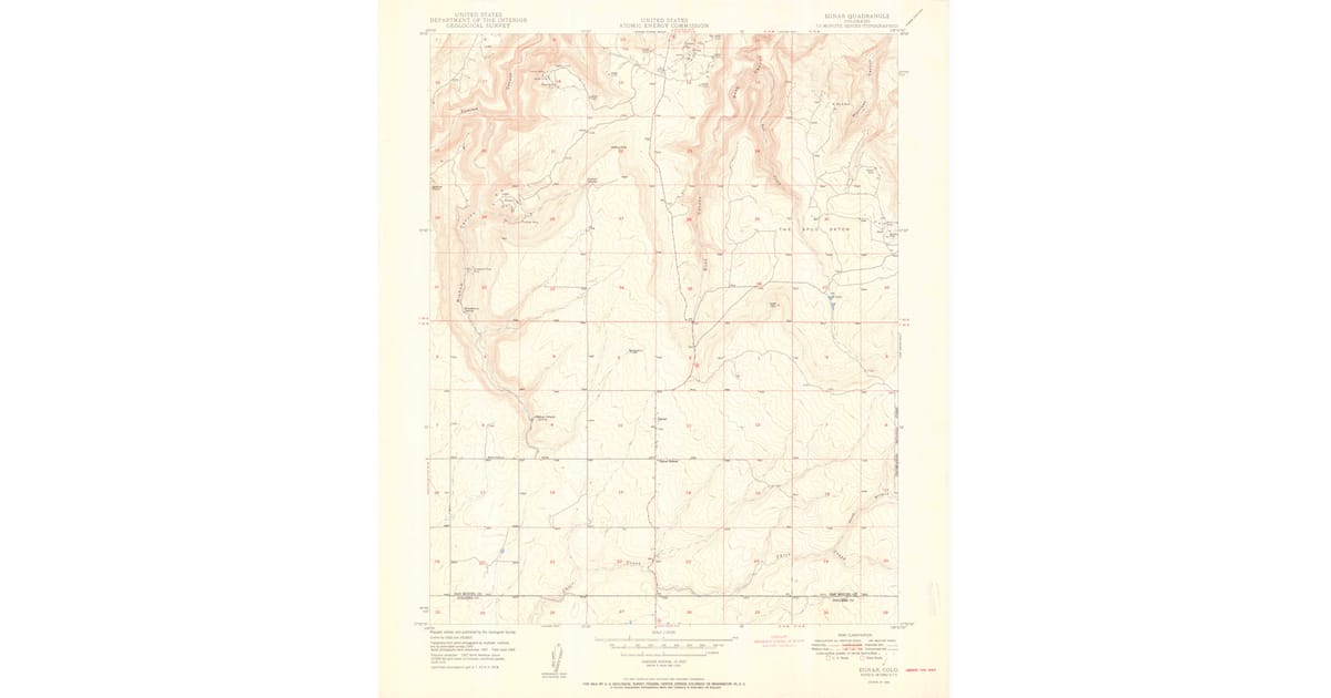 1950 Map of Egnar, San Miguel County, CO — High-Res | Pastmaps