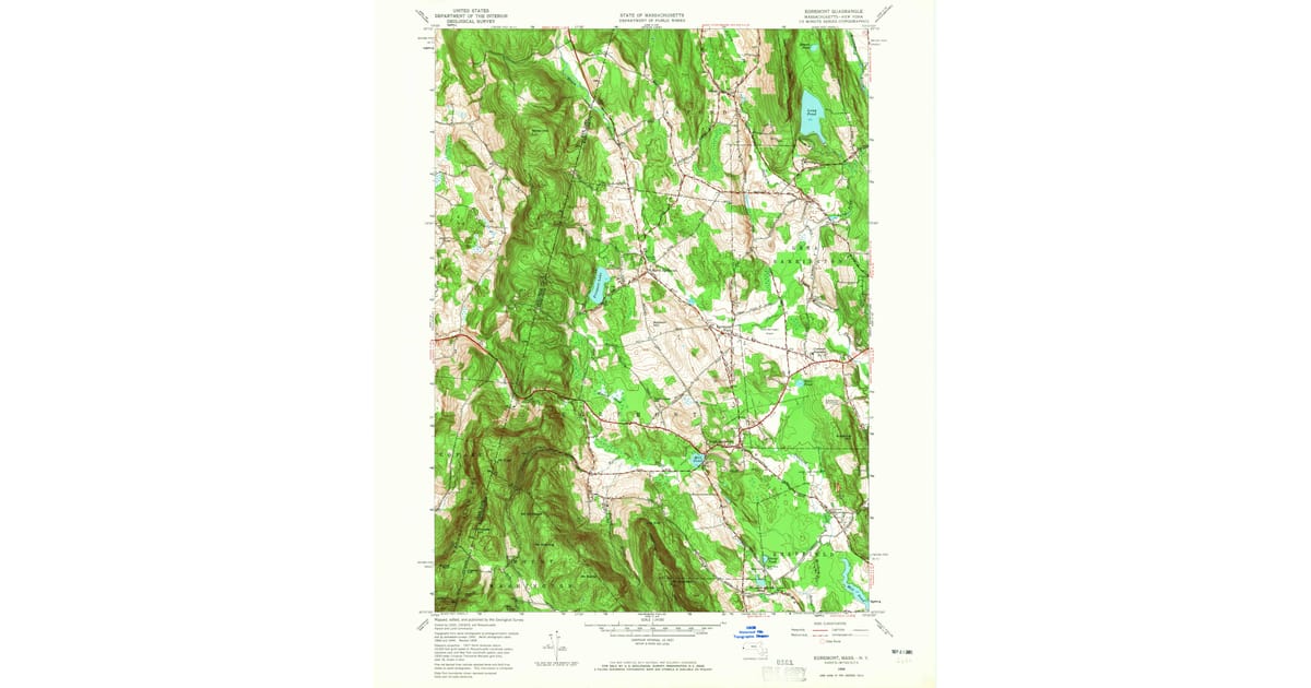 1958 Map of Egremont, Berkshire County, MA — High-Res | Pastmaps