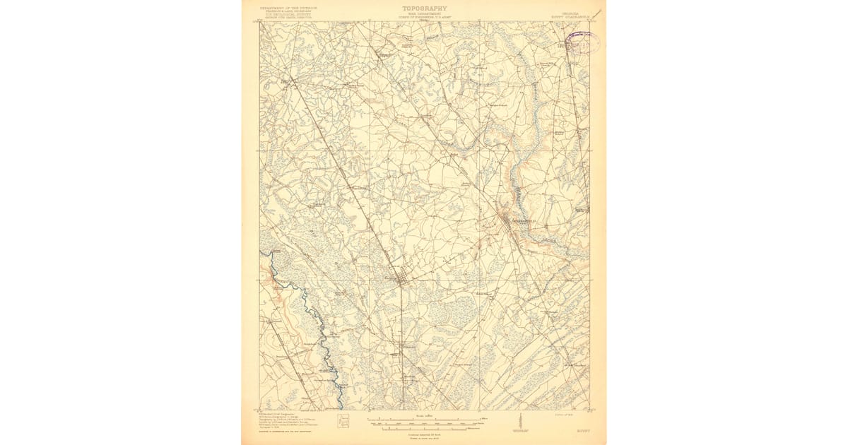 Old Maps of Hubert, GA for Genealogy | Pastmaps