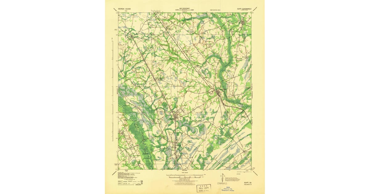 1940s Maps of Clyo, GA | Pastmaps