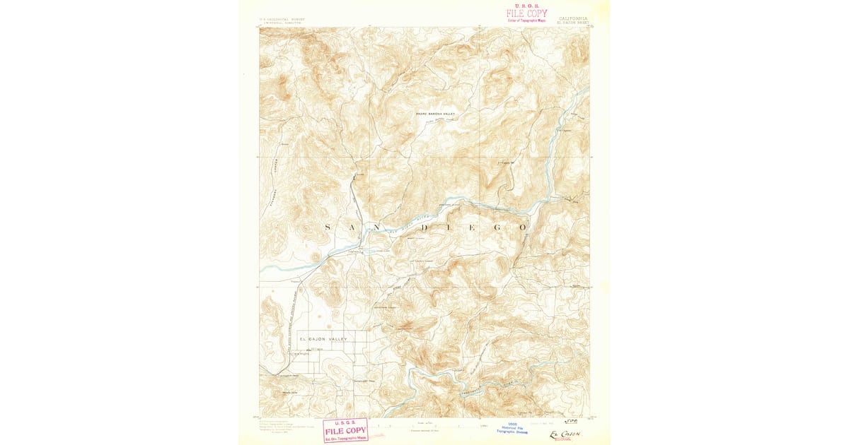 Old Maps of San Diego County, CA | Pastmaps
