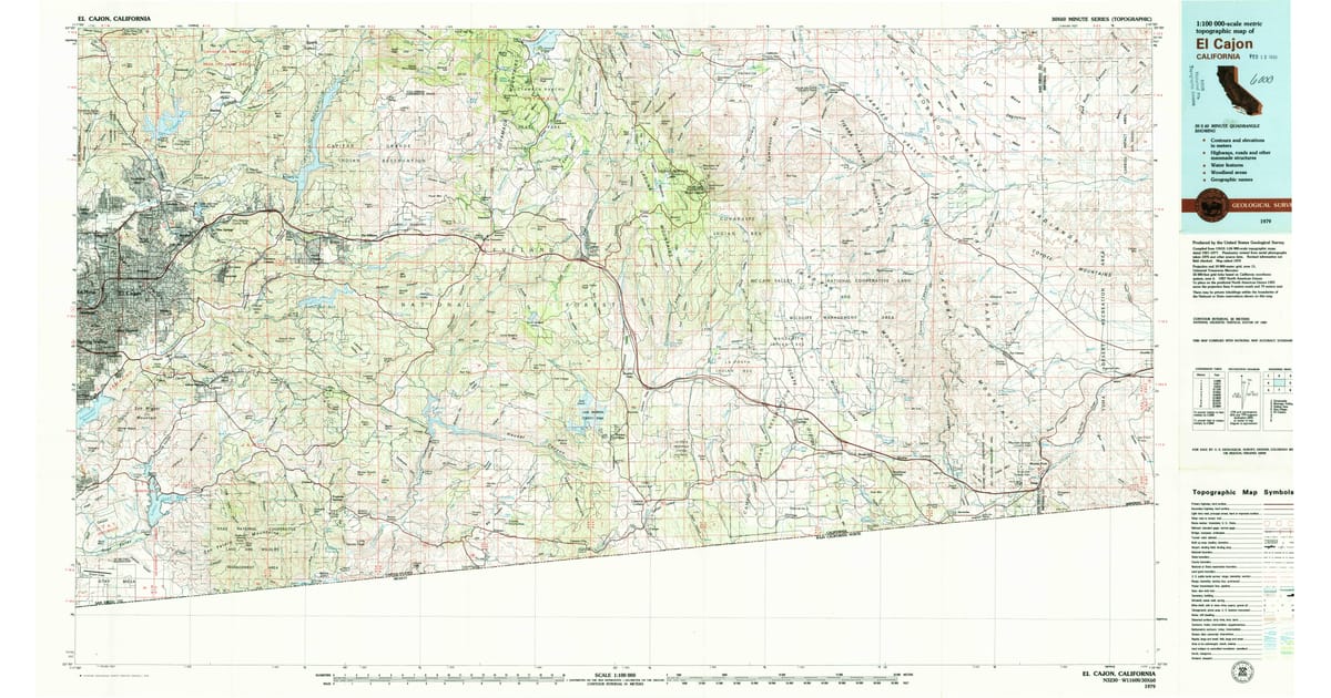 1970s Maps of Descanso, CA | Pastmaps