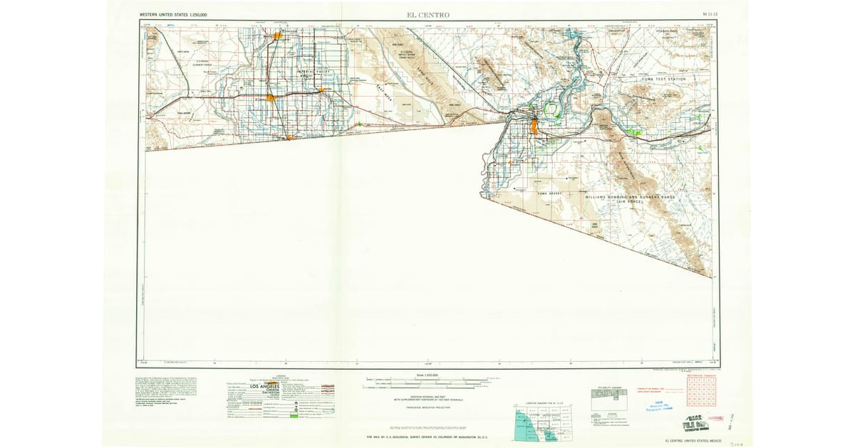 1960s Maps of Arroyo del Fortuna, Yuma County | Pastmaps
