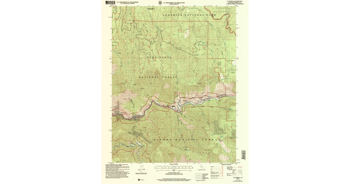 2004 Map of El Portal, CA — High-Res | Pastmaps