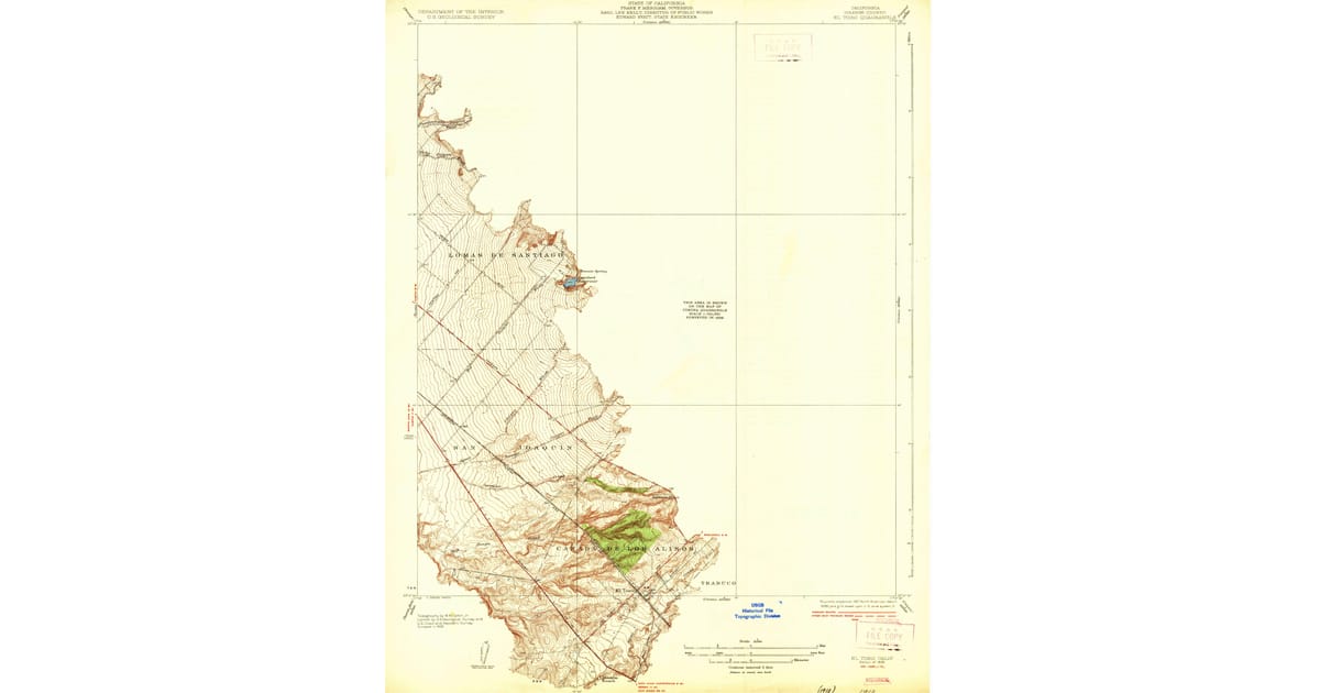 1935 Map of El Toro, Orange County, CA — High-Res | Pastmaps