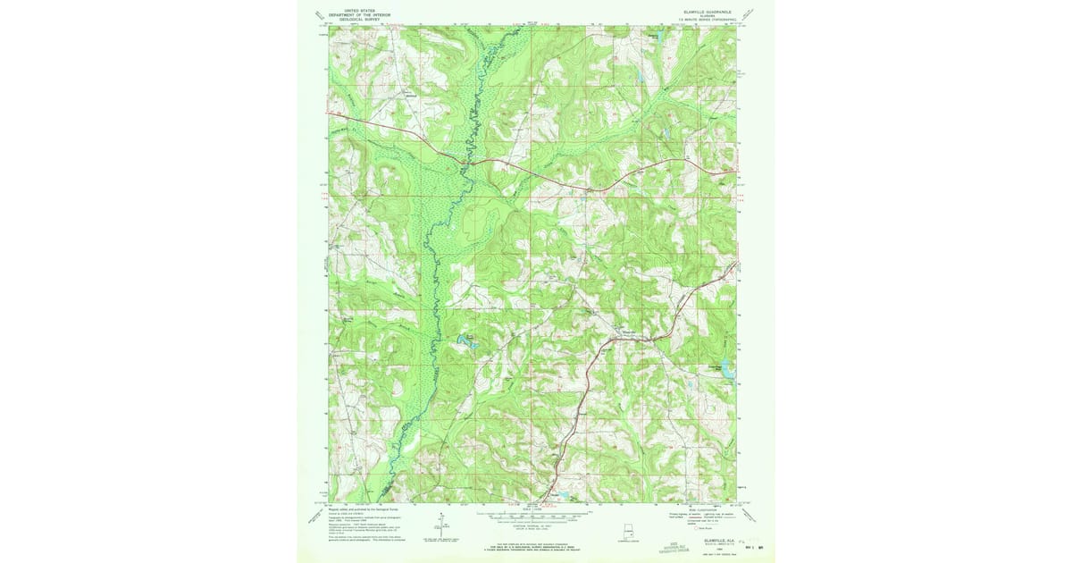 1969 Map of Elamville, Barbour County, AL — High-Res | Pastmaps