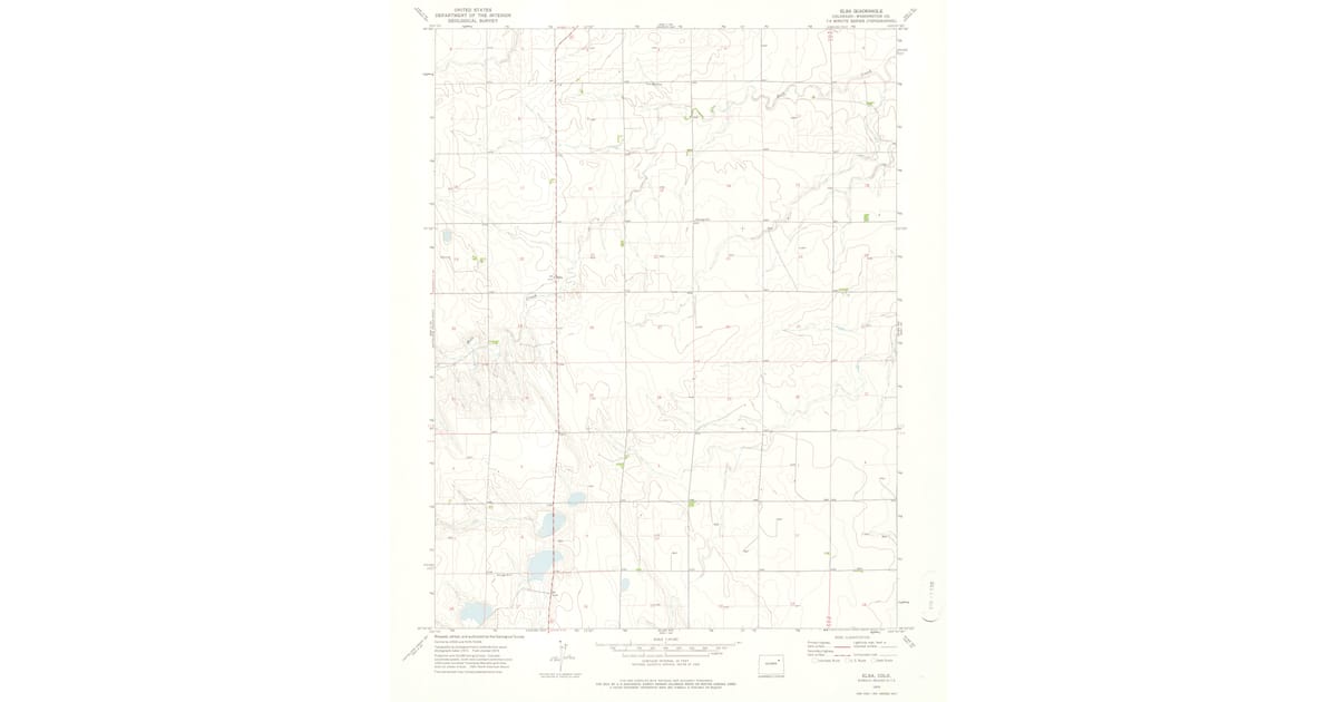 1970s Maps of Elba, CO | Pastmaps