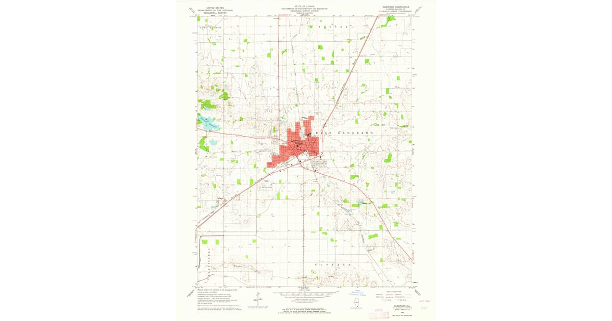 1963 Map of Eldorado, IL — High-Res | Pastmaps