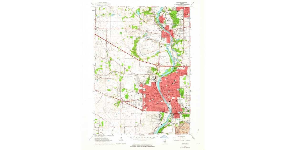 1960s Maps of Fox River Bluffs, Dundee Township | Pastmaps