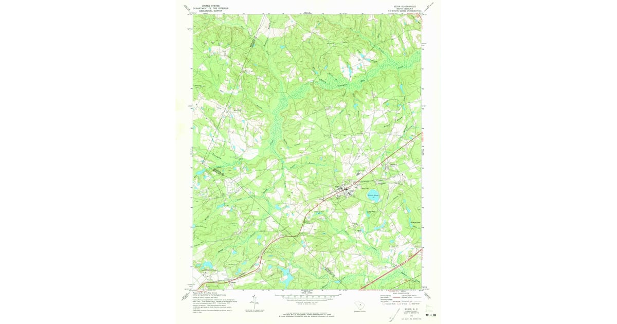 1970s Maps of Elgin, SC | Pastmaps