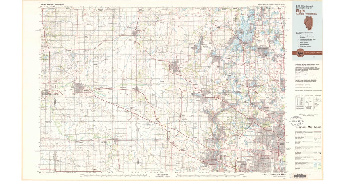 1980s Maps of Bartlett, IL | Pastmaps