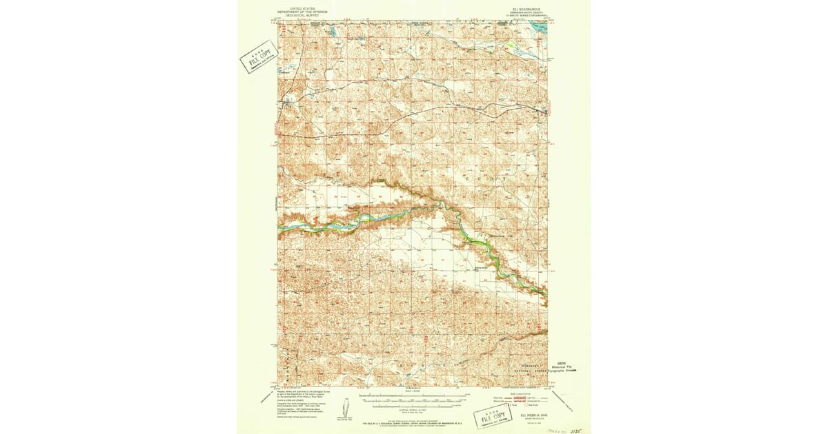 1952 Map of Eli, Cherry County, NE — High-Res | Pastmaps
