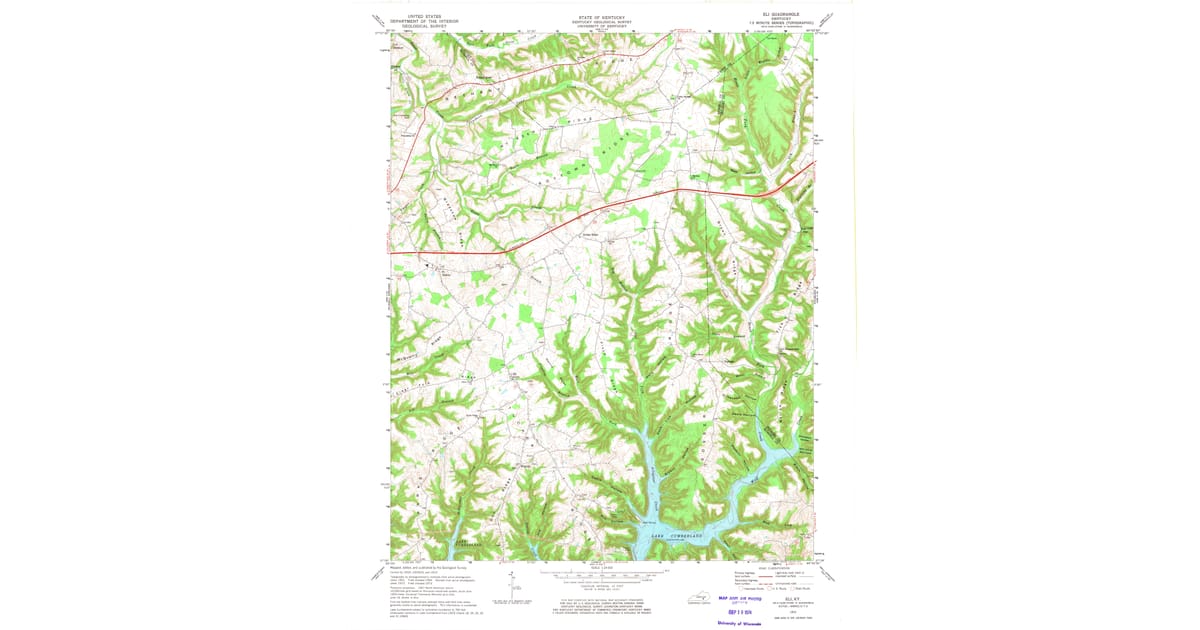 1973 Map of Eli, Russell County, KY — High-Res | Pastmaps