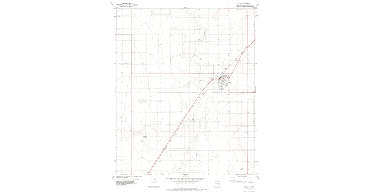 1978 Map of Elida, NM — High-Res | Pastmaps