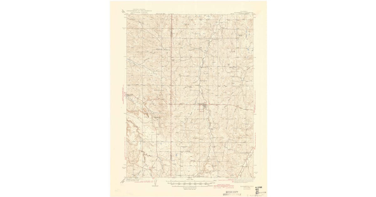 1945 Map of Elizabeth, CO — High-Res | Pastmaps