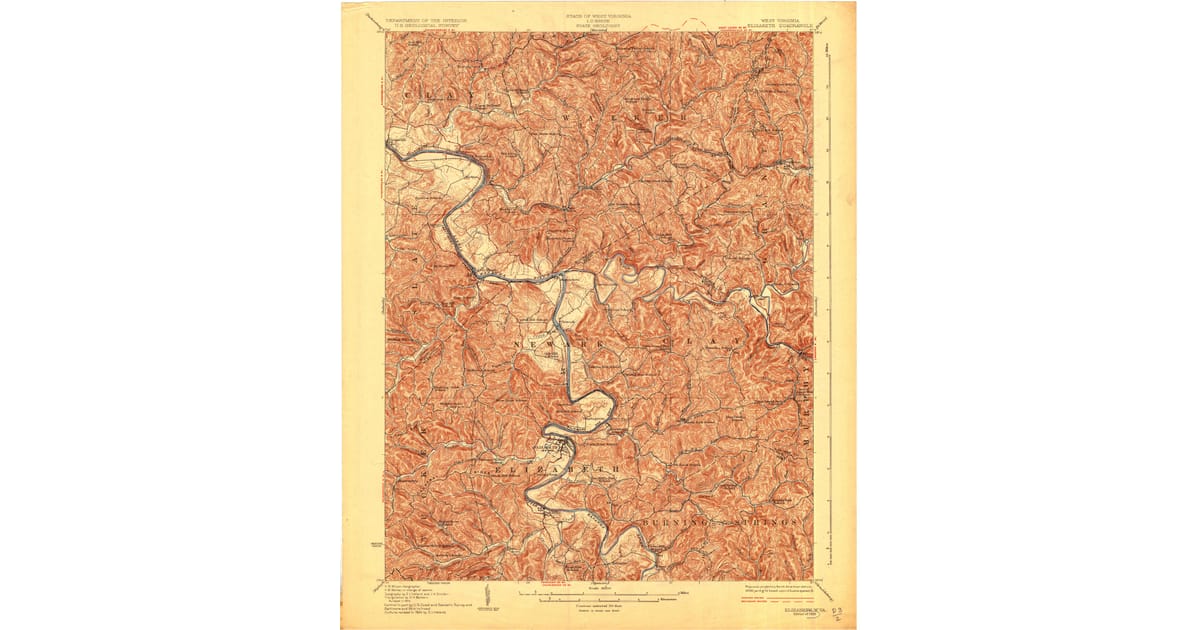 1926 Map of Elizabeth, WV — High-Res | Pastmaps