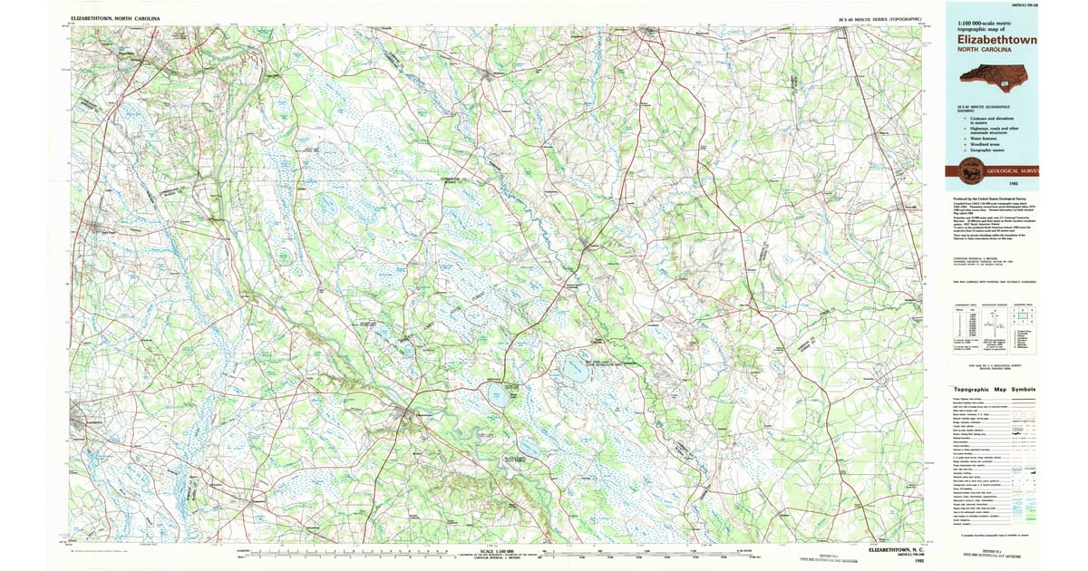1980s Maps of Sampson County, NC | Pastmaps